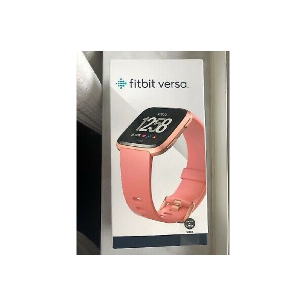Fitbit FB504RGPK Versa Smart Watch, Peach/Rose Gold – VIPOutlet