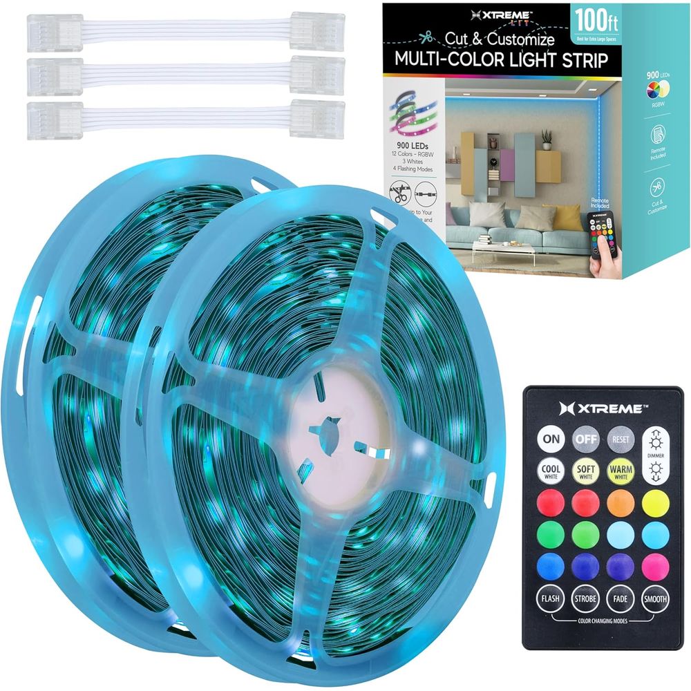 Xtreme XLS7-1007-MCW Multicolored LED Strip Lights with Remote – VIPOutlet