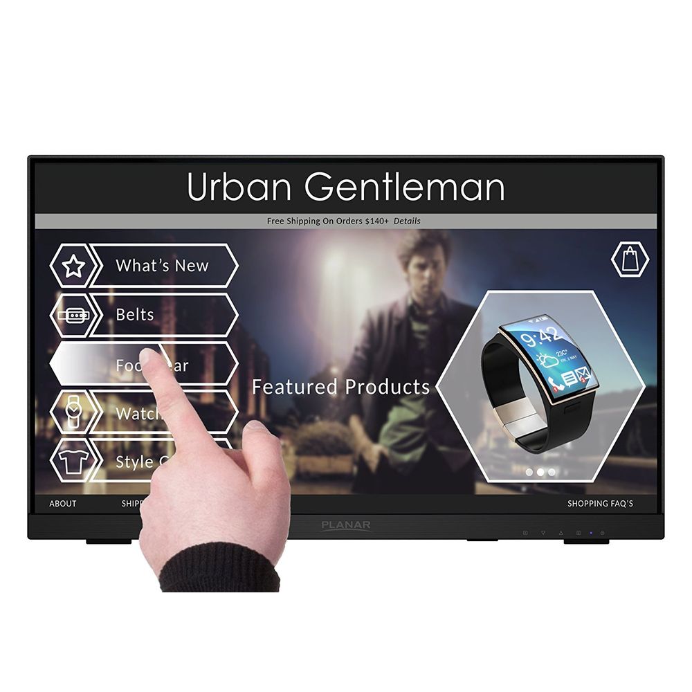 Planar PCT2235 Helium Touch Screen 22" LED LCD Full HD Resolution Moni ...