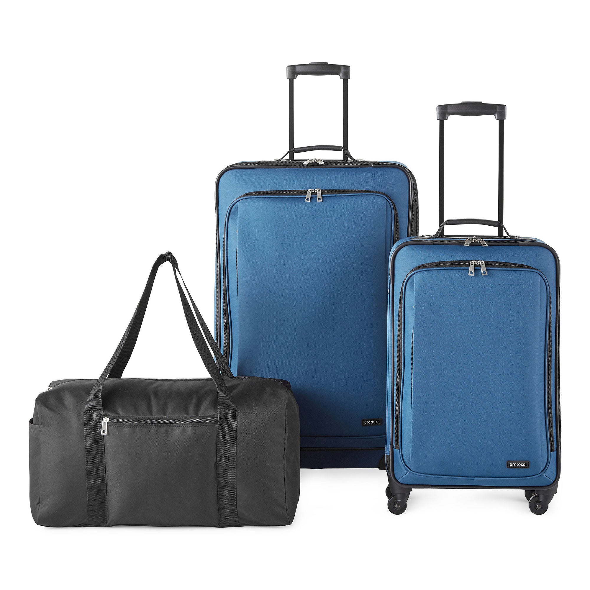 Protocol Teton Softside 3-Pc. Luggage Set - DEEP DIVE BLUE ONE SIZE ...