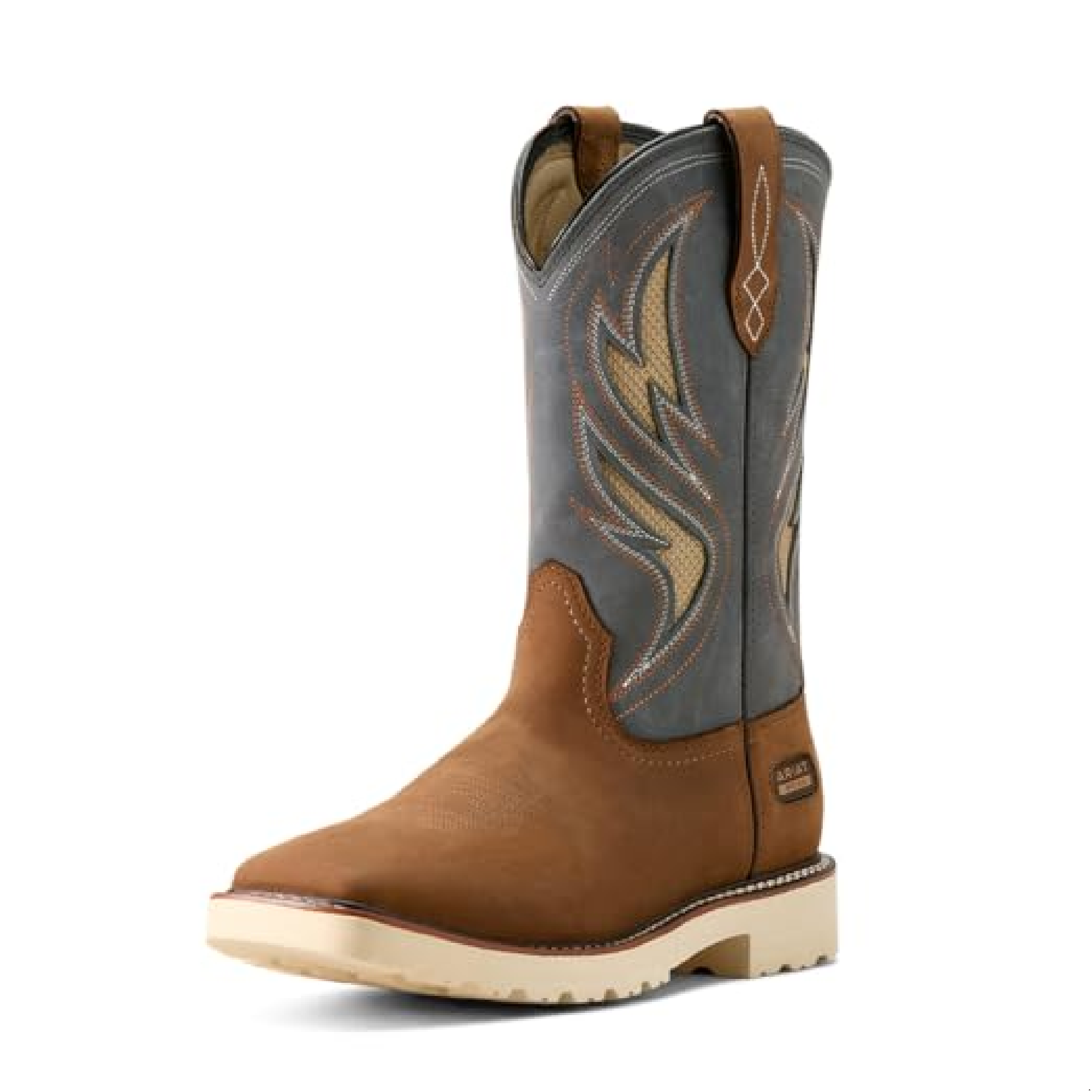 Ariat Activator VentTEK Western Work Boots for Men - Alamo Brown - 11 ...