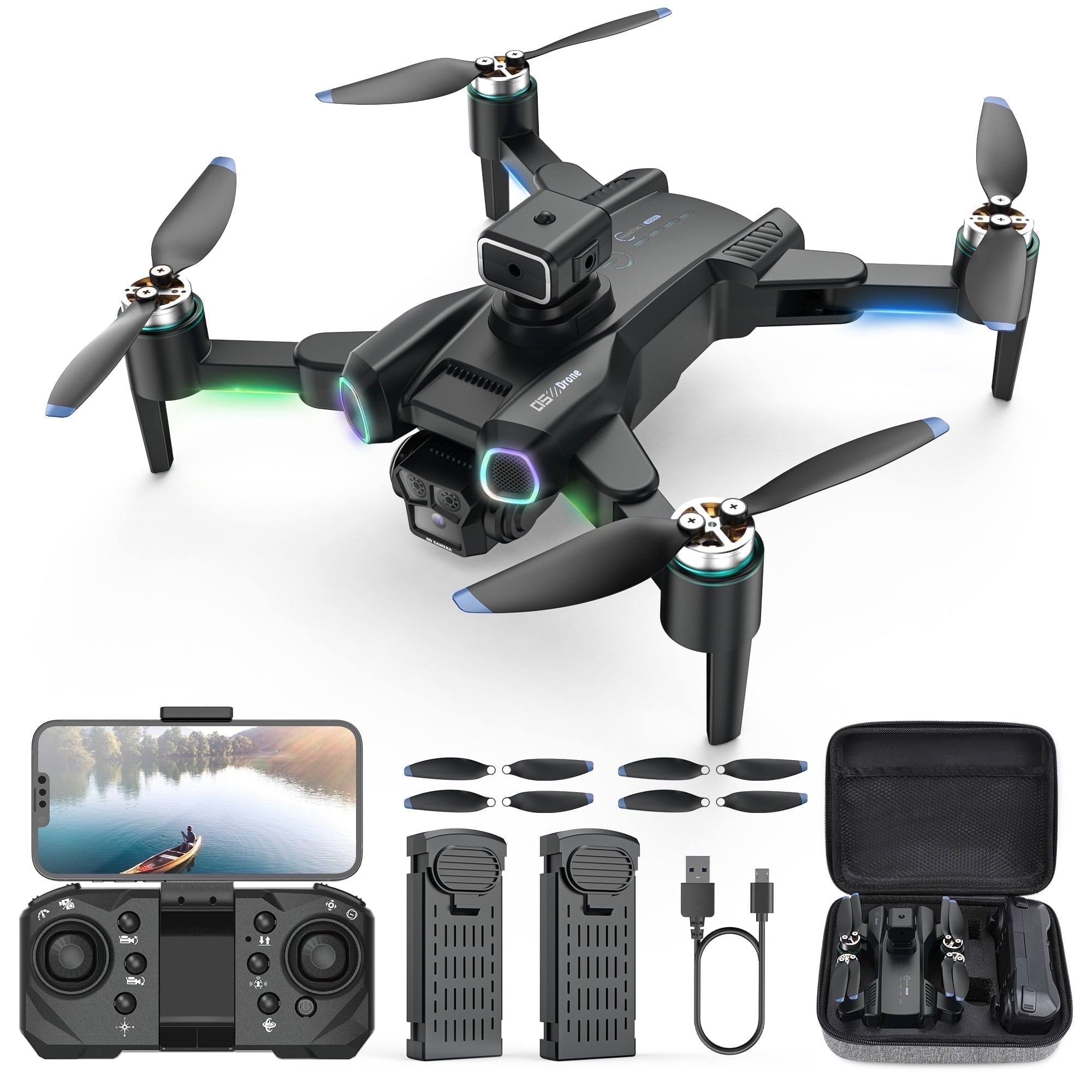 Wefone CS15 Foldable Drones with HD Camera for Kids 8-12, Black – VIP ...