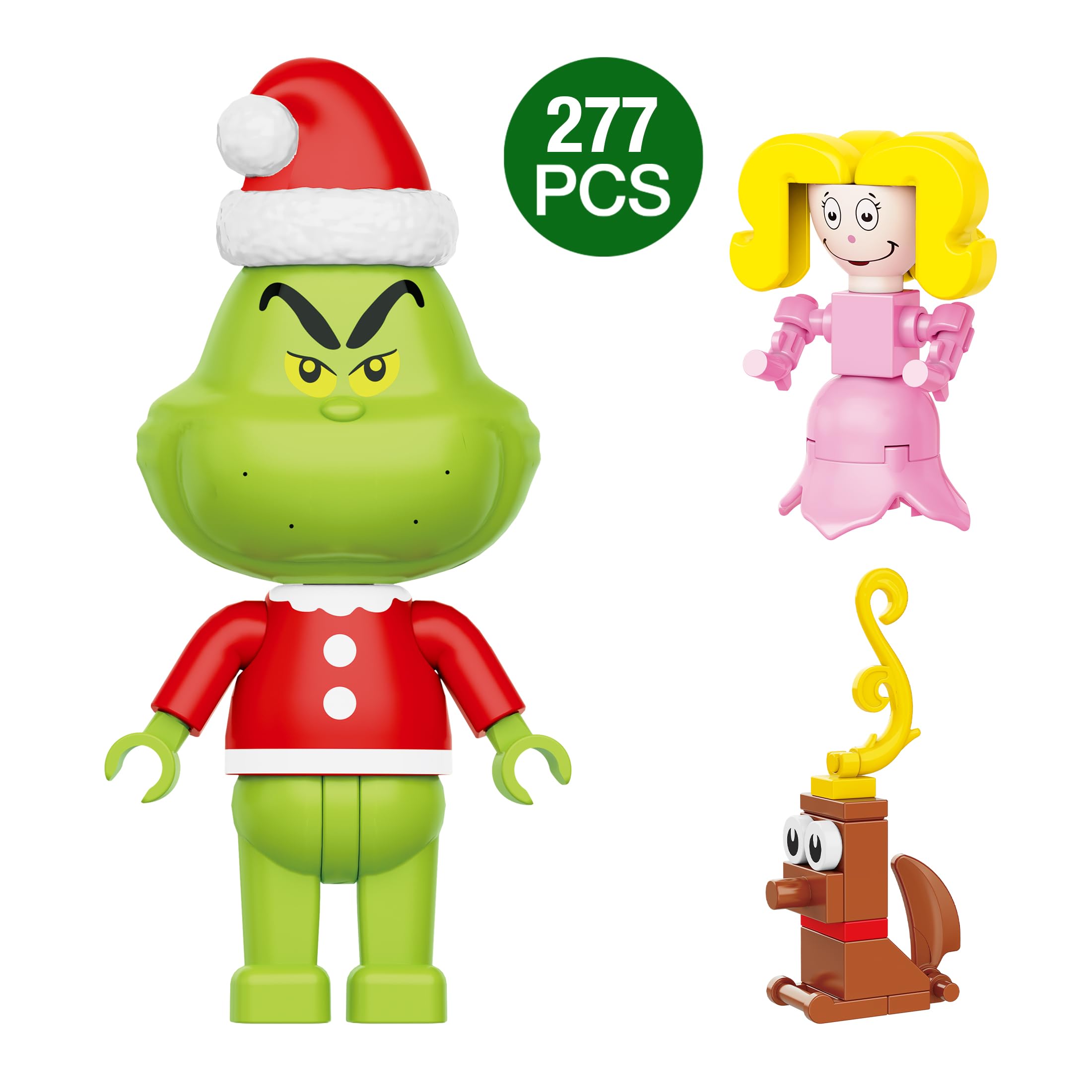 Brickcraft The Grinch Advent Calendar Brick Building Blocks Set 277 PC ...
