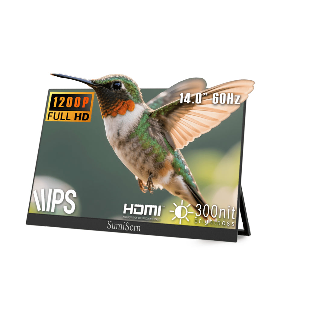 SumiScrn Z14FM60N 14 Inch Portable Monitor, 1920x1200 IPS Display, 60H ...