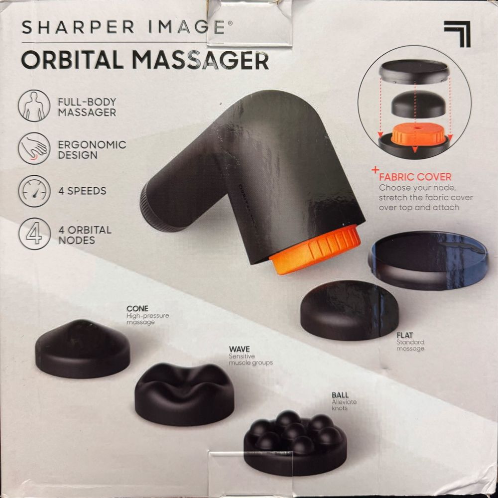 Sharper Image 12762 Orbital Massager, Full Body Massager, 4 Speeds ...