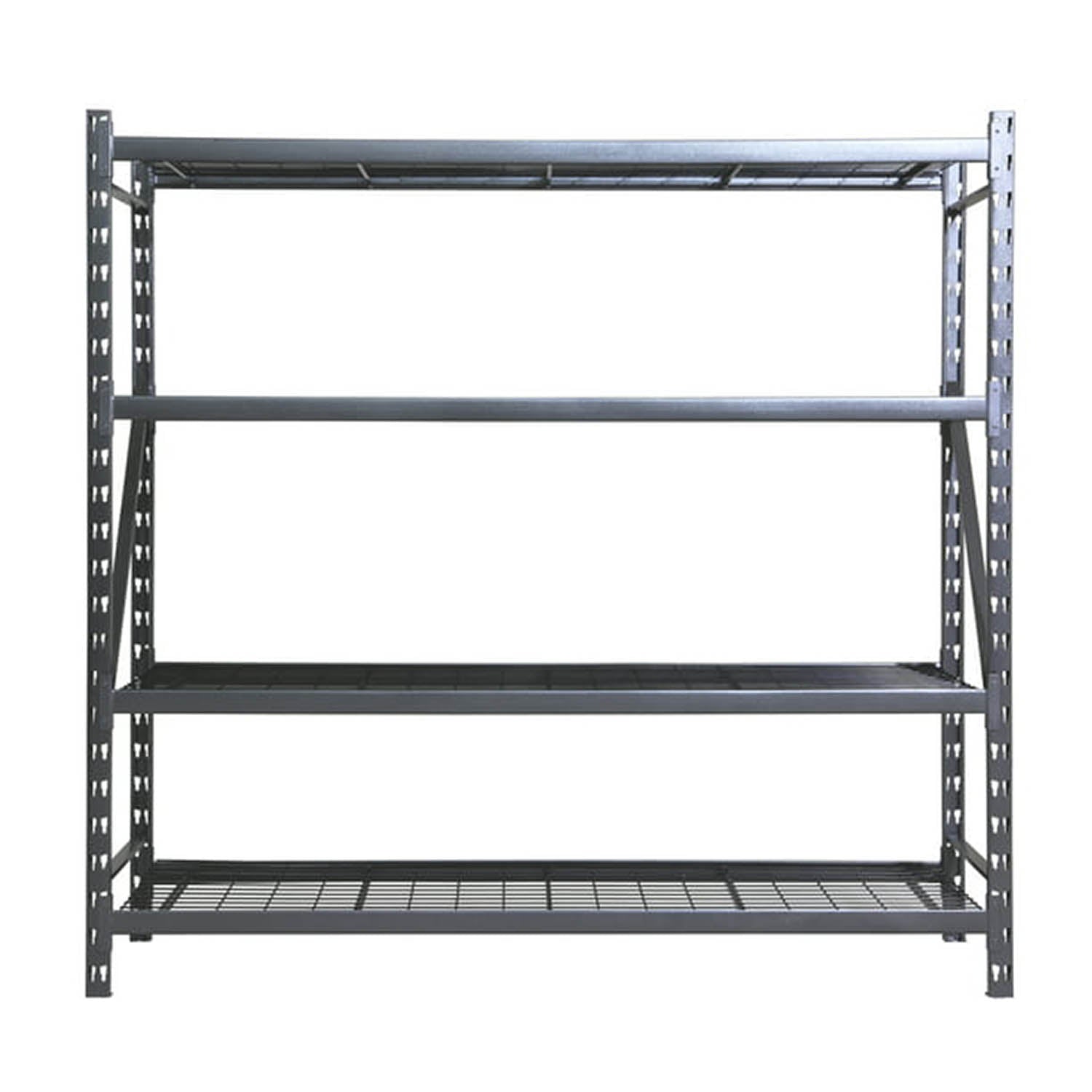 Stronghold Garage Heavy Duty 4-Shelf Rack with Metal Wire Decking - Ma ...