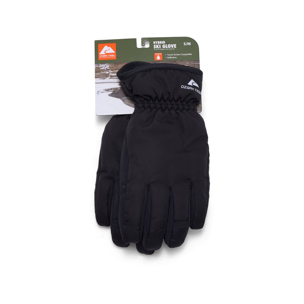 Ozark Trail Women's Hybrid Ski Gloves, Water-Resistant, Insulated, Tou ...