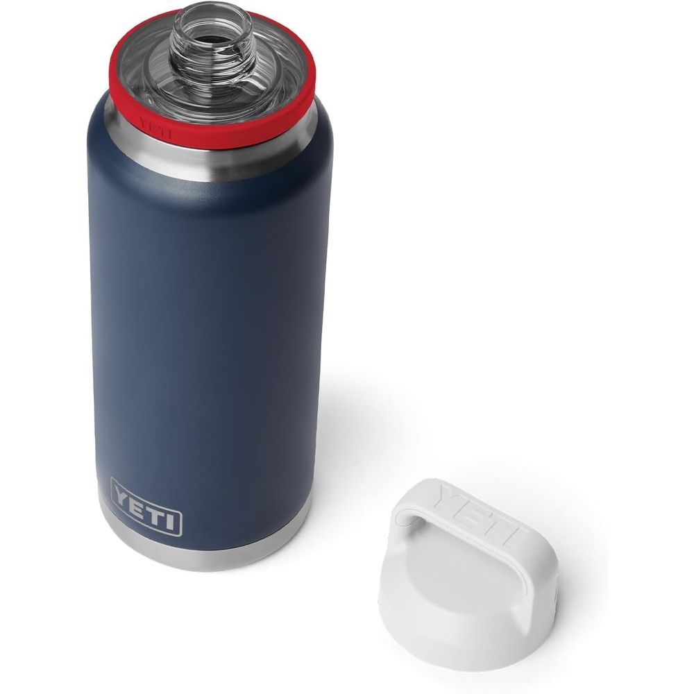 YETI Rambler Bottle with Chug Cap - Navy/Rescue Red/White - 36 oz ...