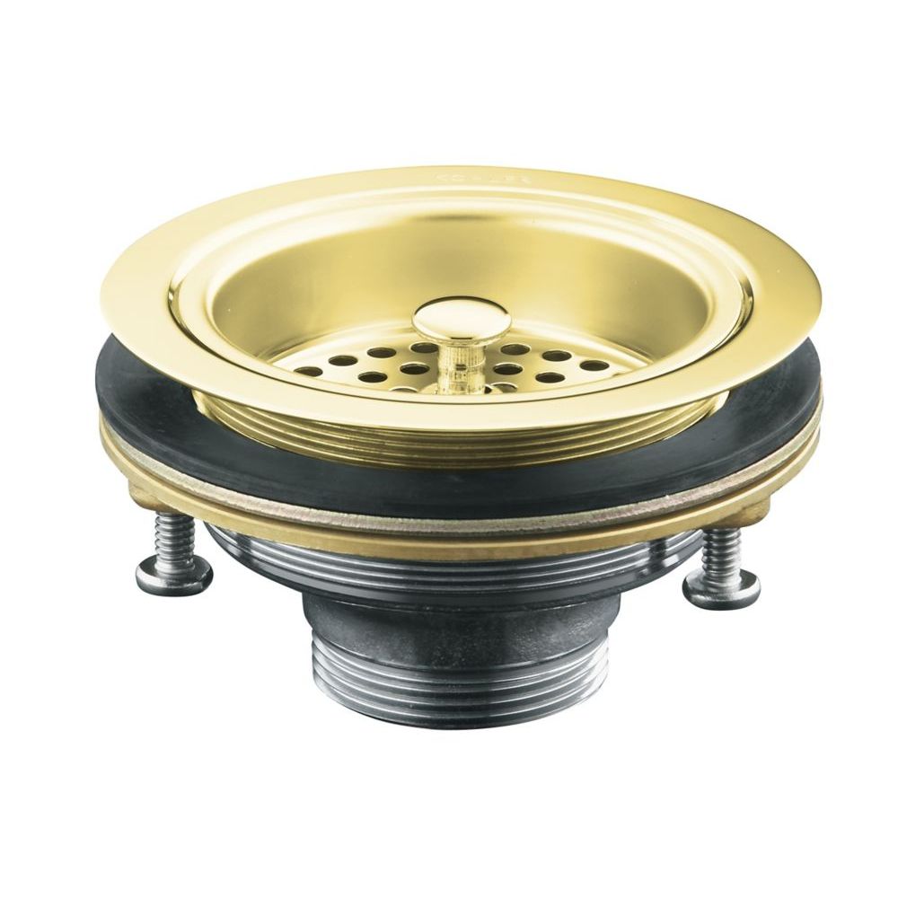 KOHLER K-8799-PB Duostrainer Sink Strainer, Vibrant Polished Brass ...