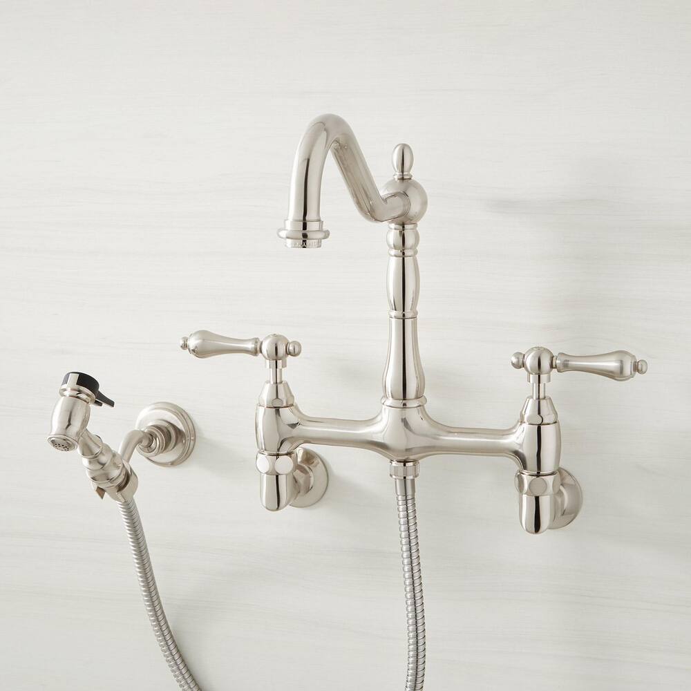 Signature Hardware Rl-5086-Bn Felicity Double Handle Wall Mounted Brid ...