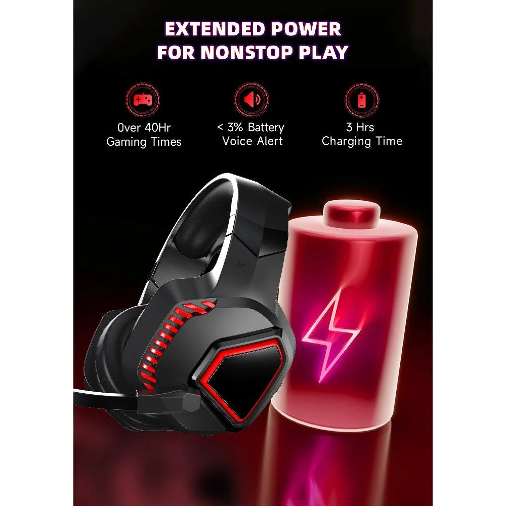 Ecomoment Wireless Gaming Headset 2.4G USB for PS5 Switch PC Mac, Blue ...