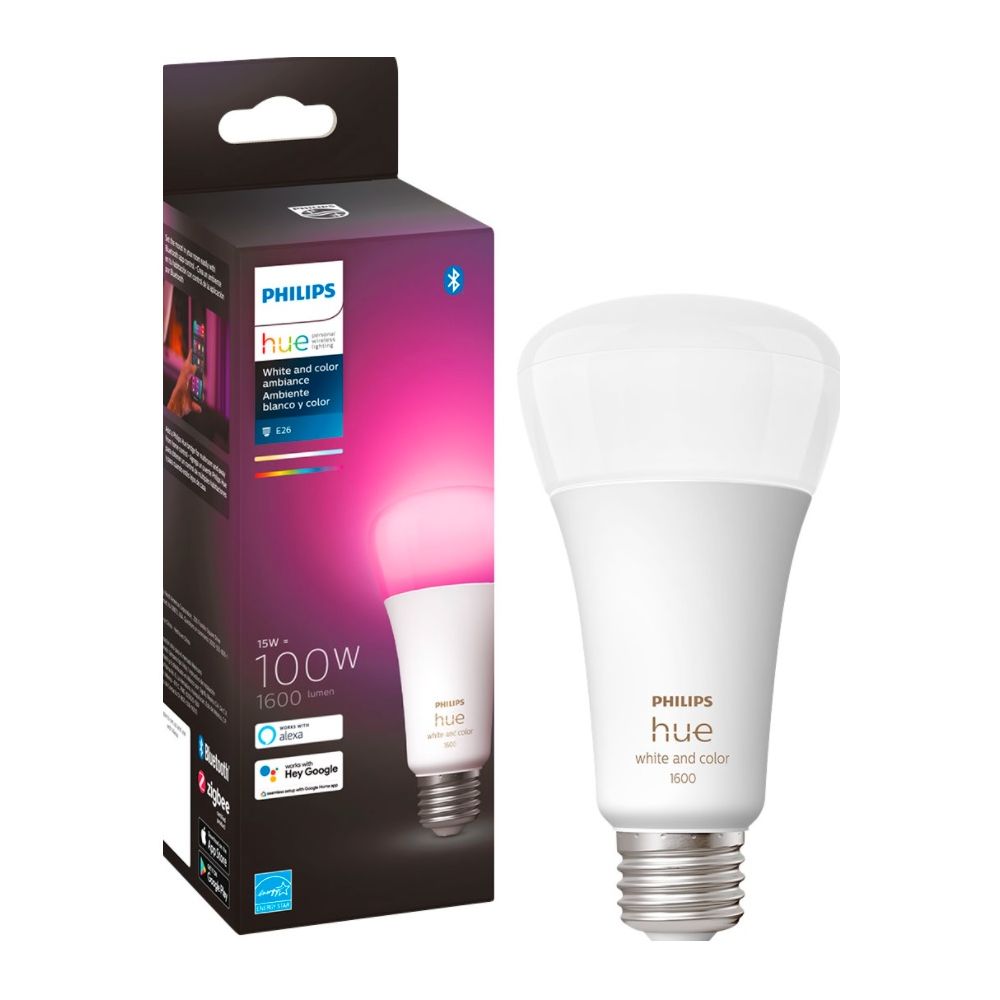Philips 562982 Hue White and Color Ambiance 100W A21 LED Smart Bulb, M ...