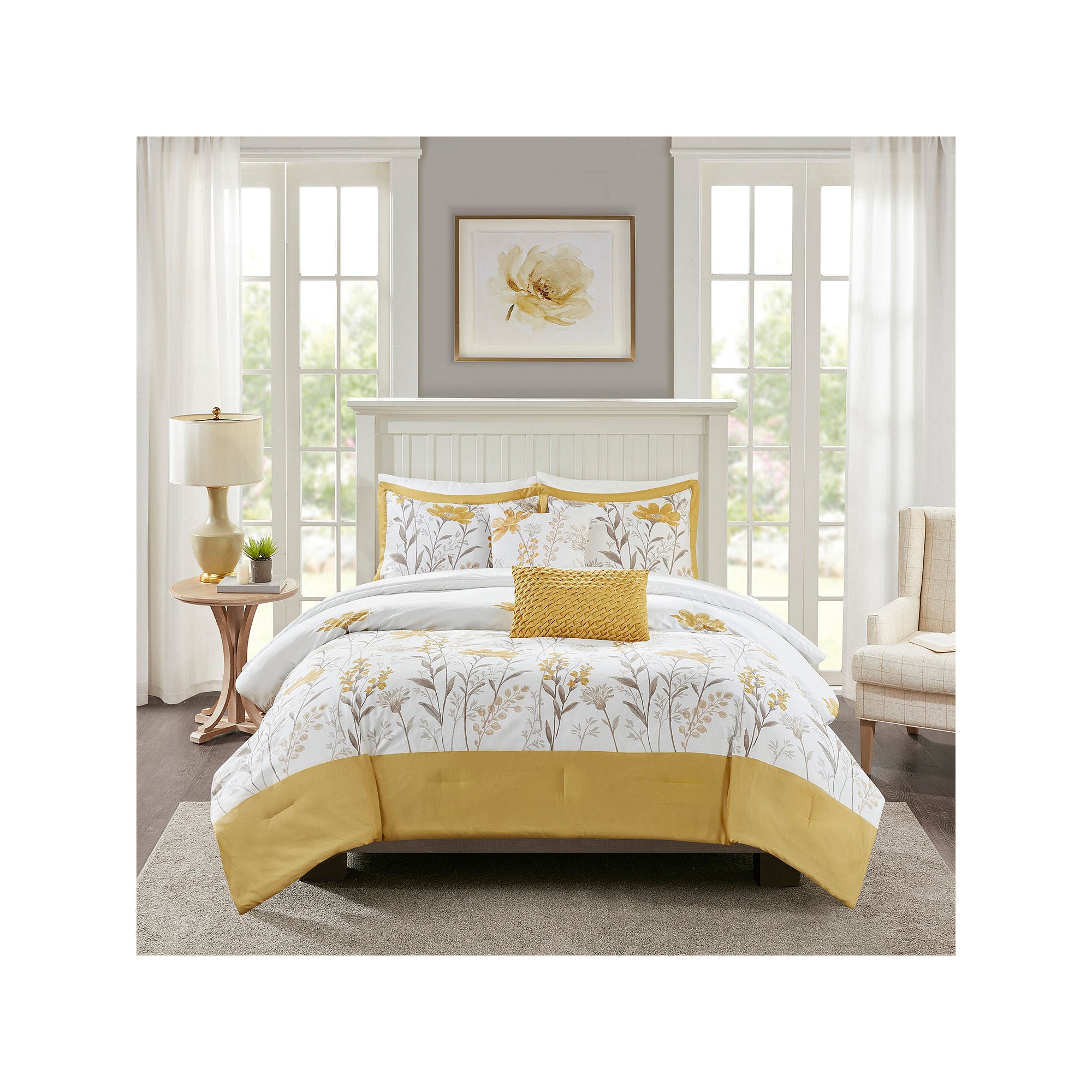 Harbor House Meadow 5-Pc. Midweight Comforter Set - Yellow – VIPOutlet