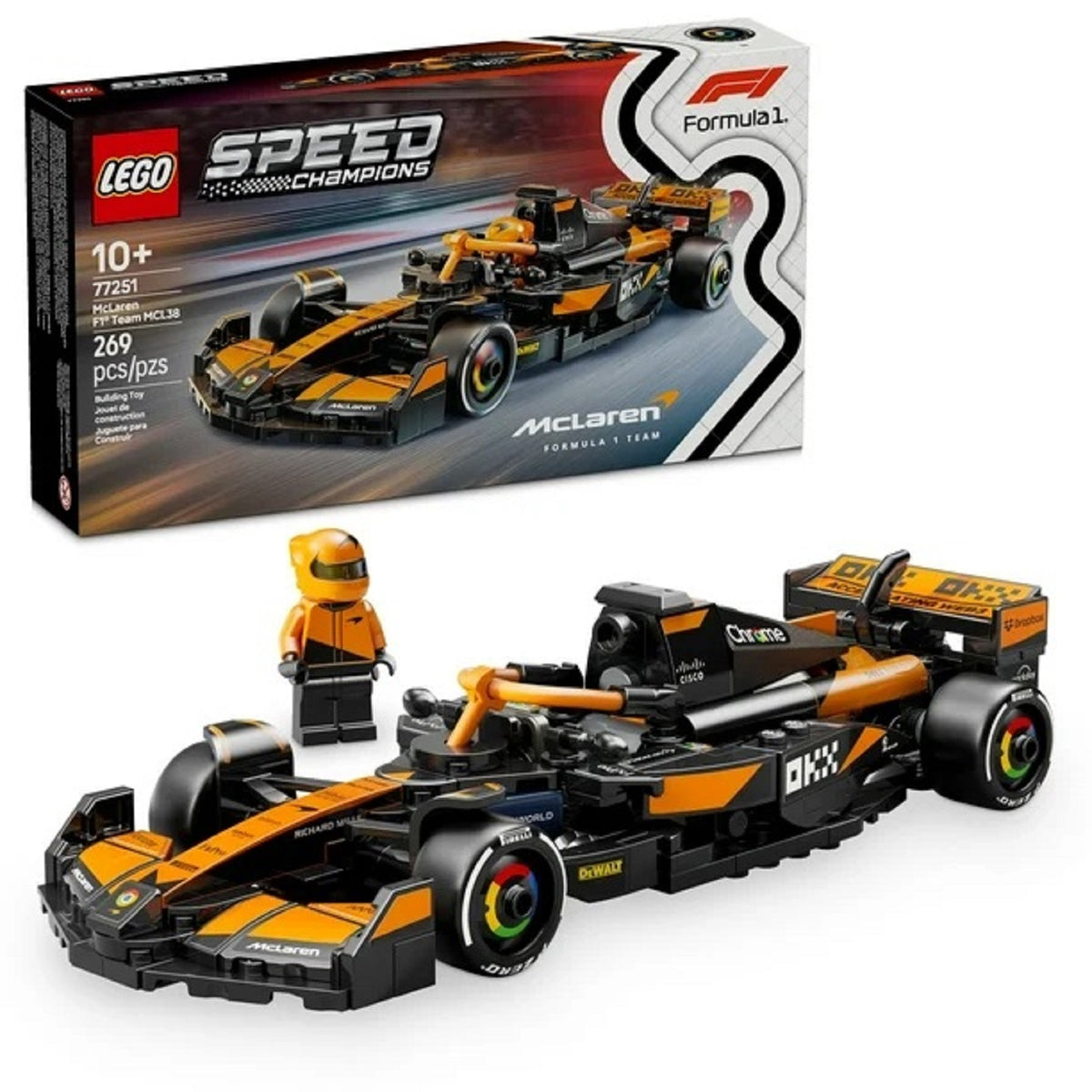 LEGO Speed Champions McLaren F1 Team MCL38 Race Car Toy – VIP Outlet