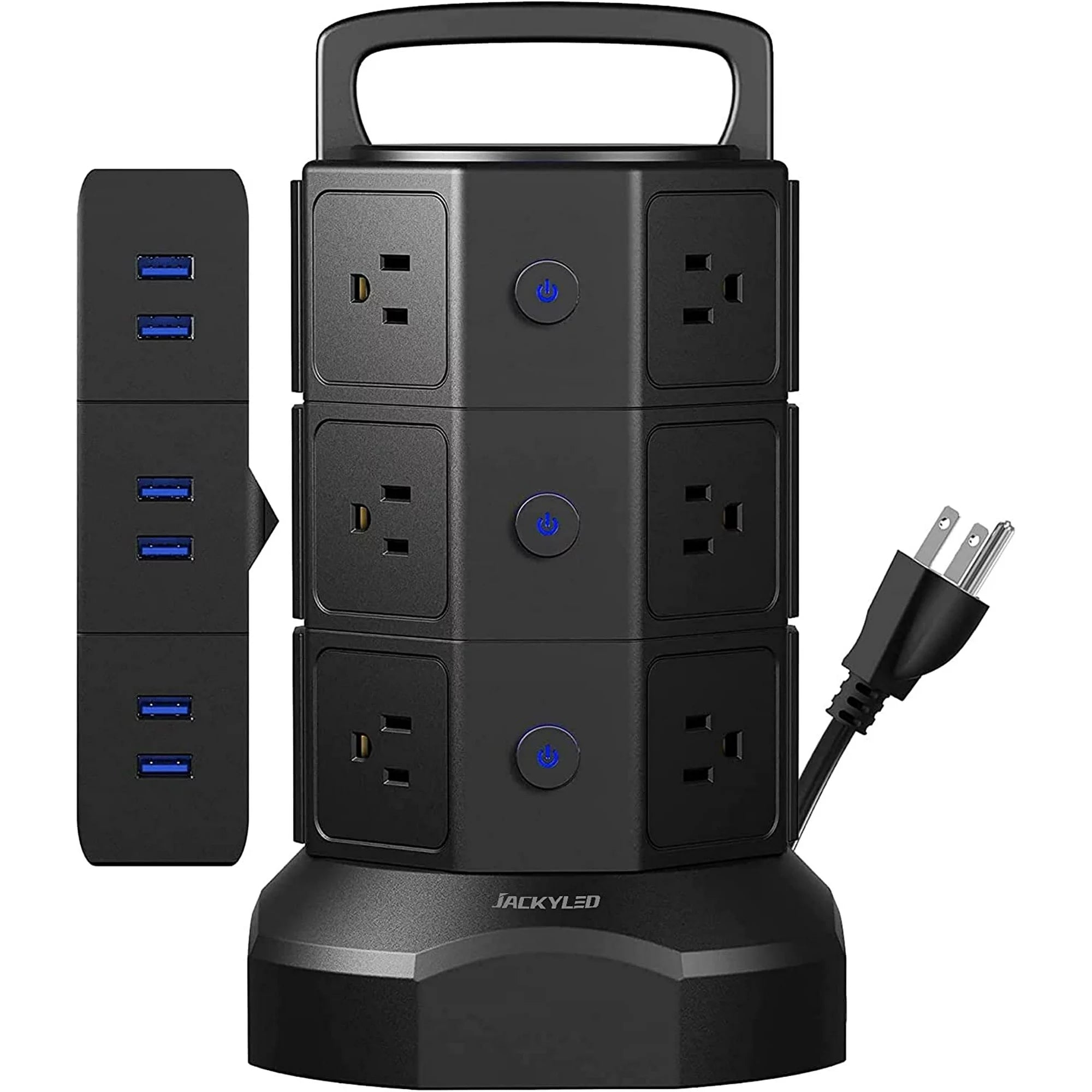 JACKYLED Surge Protector Power Strip Tower – VIPOutlet