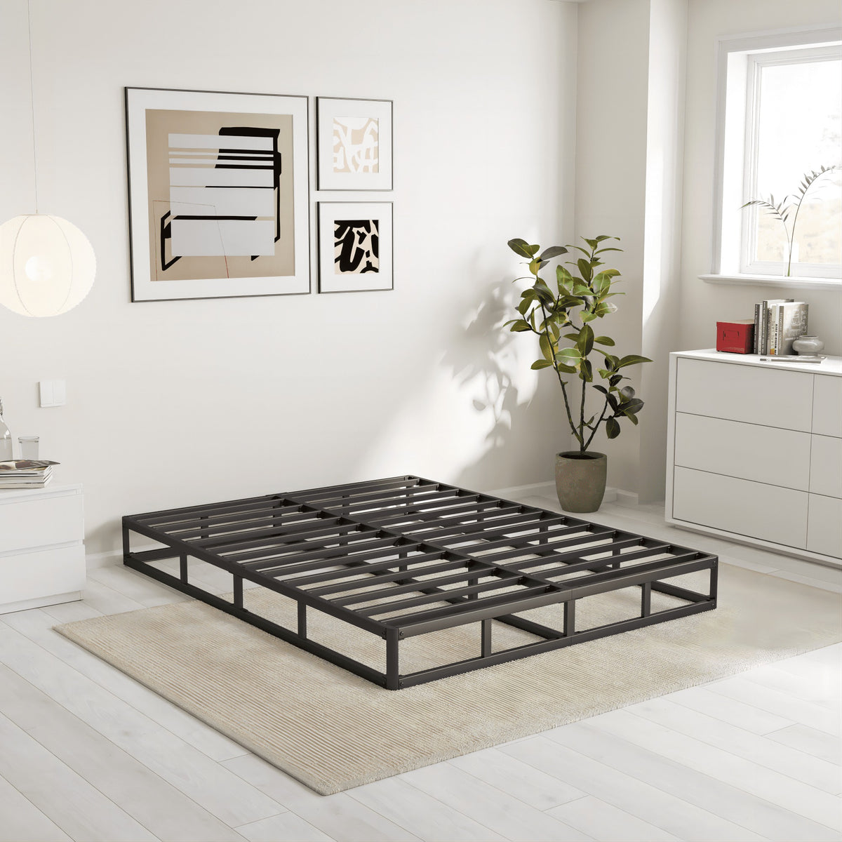 ZIYOO SBS2504-4 4 Inch Metal Box Spring, Sturdy Mattress Foundation, E ...