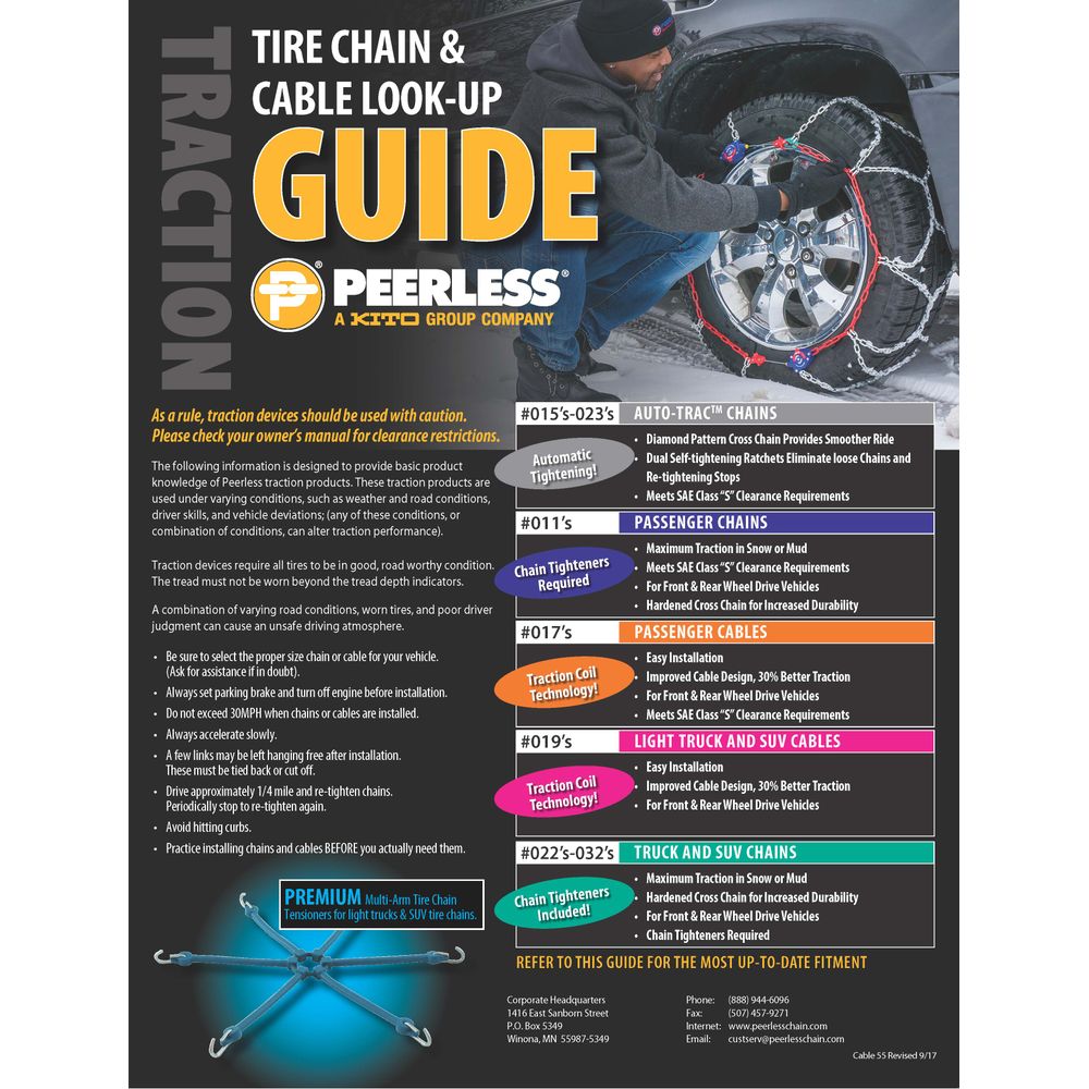 Peerless Chain Company 0196955 Light Truck Tire Cables – VIPOutlet