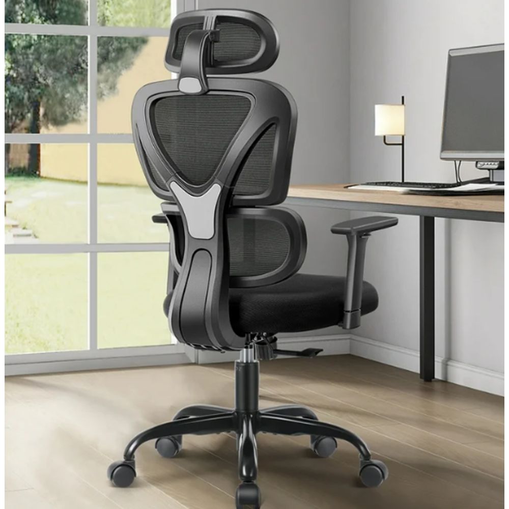 Coolhut 779A-Black Ergonomic Office Chair, High Back Adjustable Comput ...