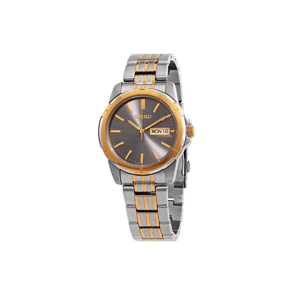 Seiko SUR356 Essentials Quartz Grey Dial Men's Watch – VIPOutlet