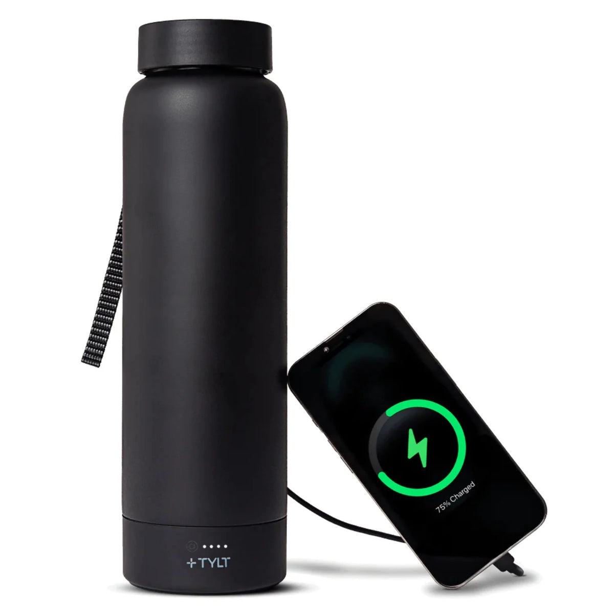 TYLT PWRBTL24BK-T Wireless Charger 17 oz Multicolor Stainless Steel Wa ...