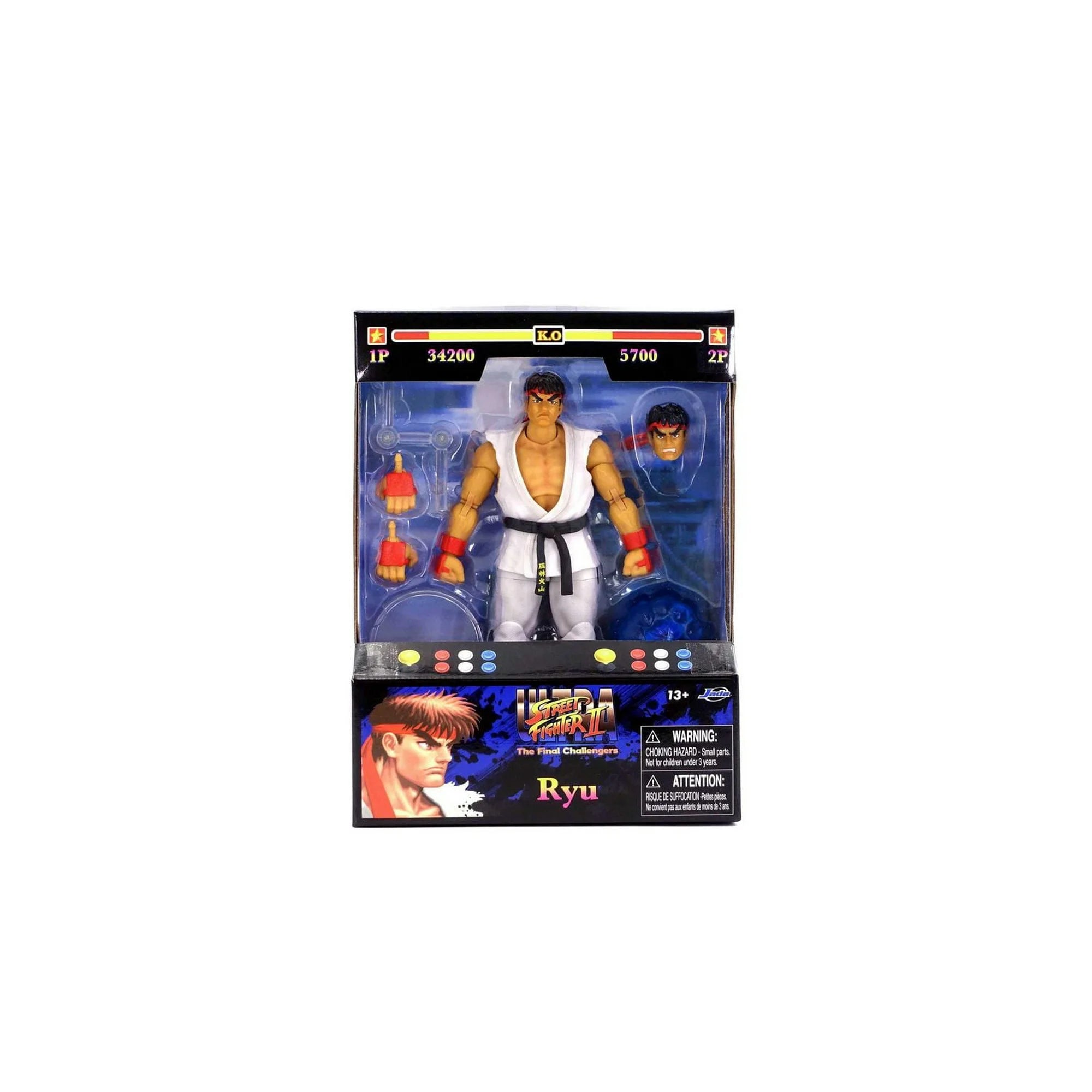 Jada 34215 Toys Street Fighter Ii Action Figure - Ryu (Wave 1) – VIPOutlet