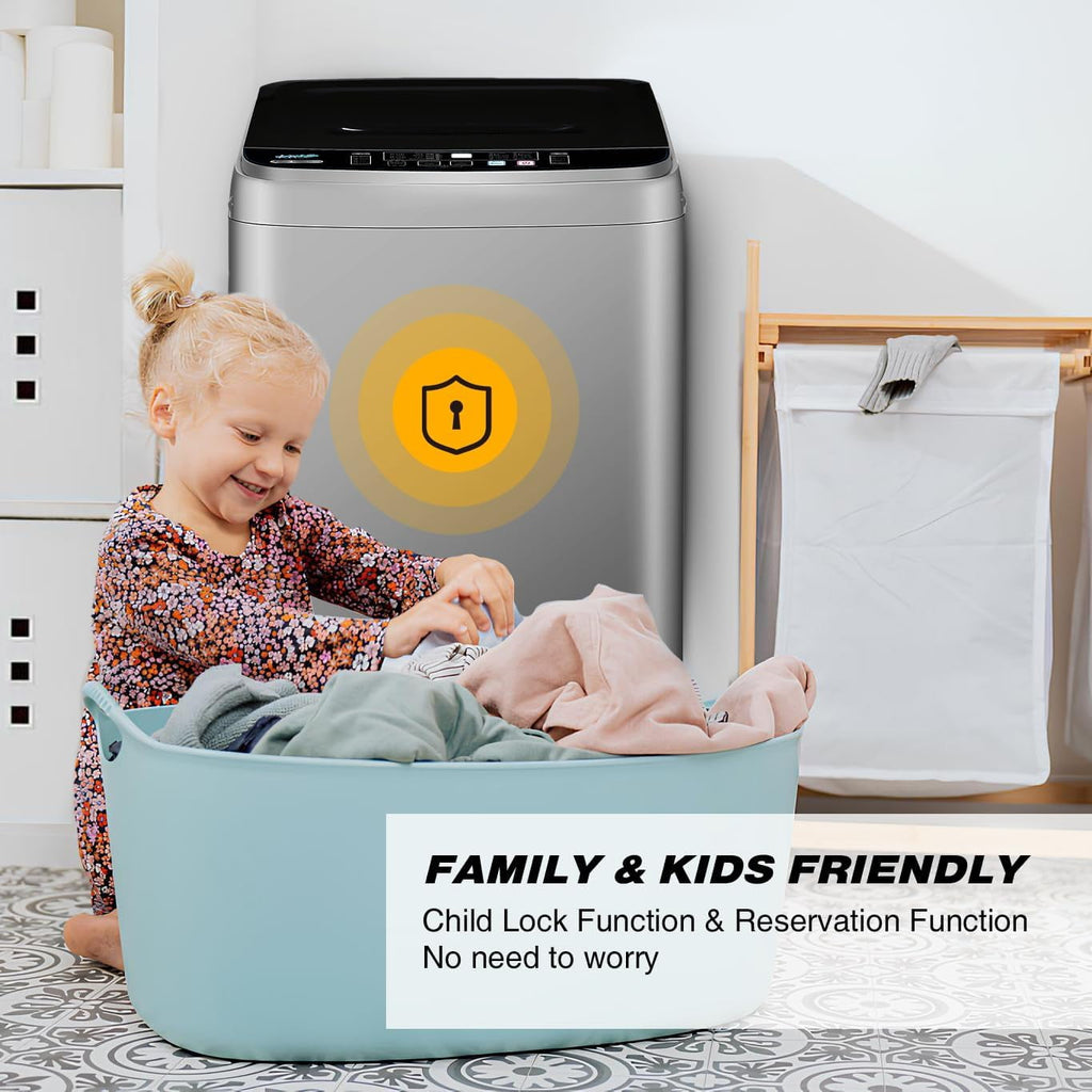 Kcpolre Portable Washing Machine, 17.7 lbs Capacity, Full-Automatic, 1 ...