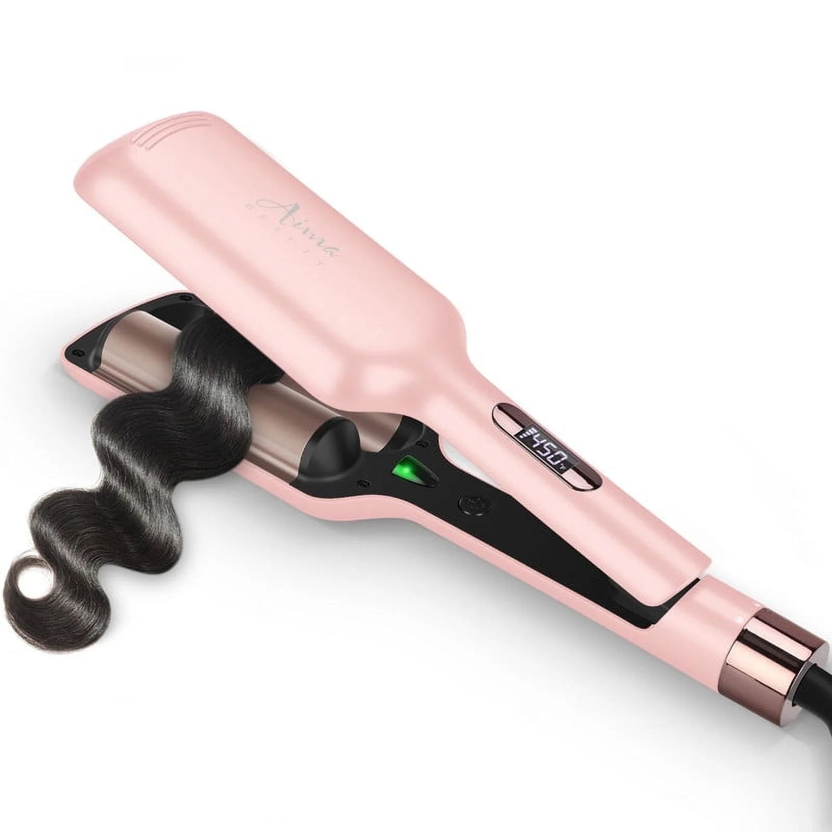 Aima Beauty 2 Barrel Hair Crimper Hair Iron, Pink – VIPOutlet