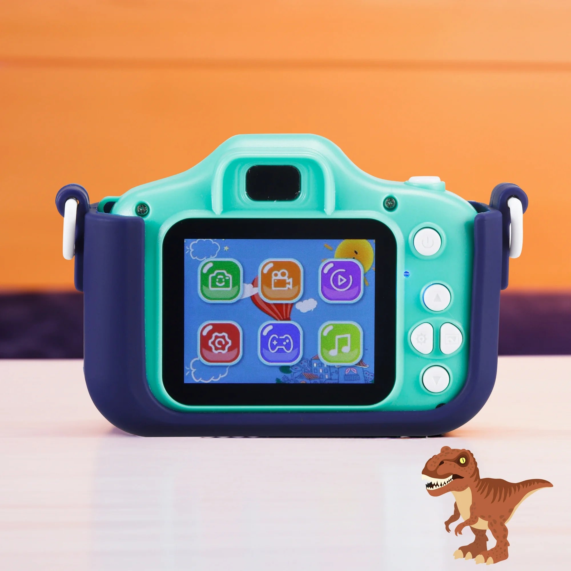 Vivitar 44379A-DINO Kidzcam 8MP Camera for Kids, Dinosaur Cam with 108 ...