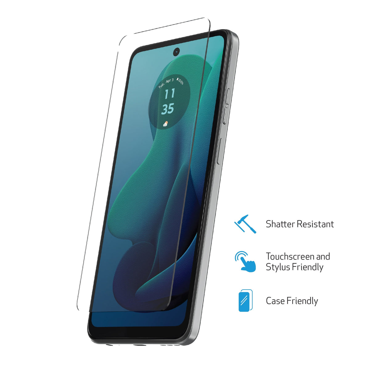 DuraGlass 100105847 Tempered Glass Screen Protector for Moto G 5G (202 ...