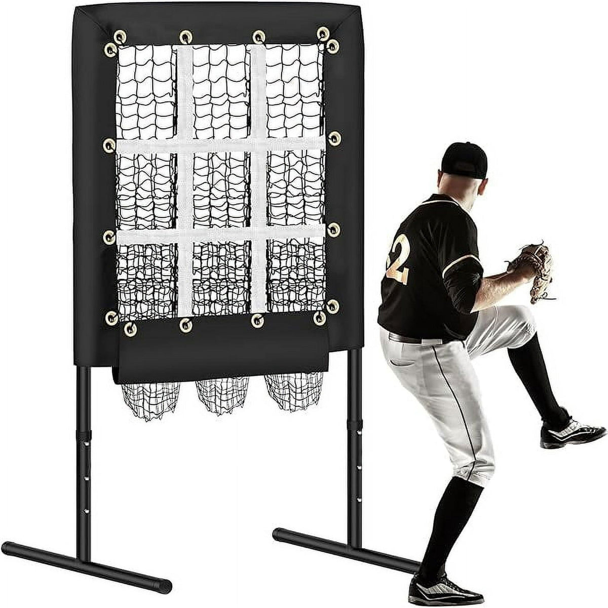 Osoeri Easoger 9 Hole Pitching Net Baseball Pitching Target with Strik ...