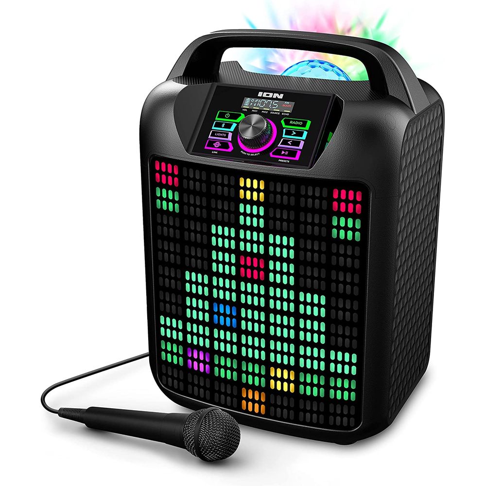 ION Party Rocker Max 2 Portable Bluetooth Party Speaker with Karaoke M ...