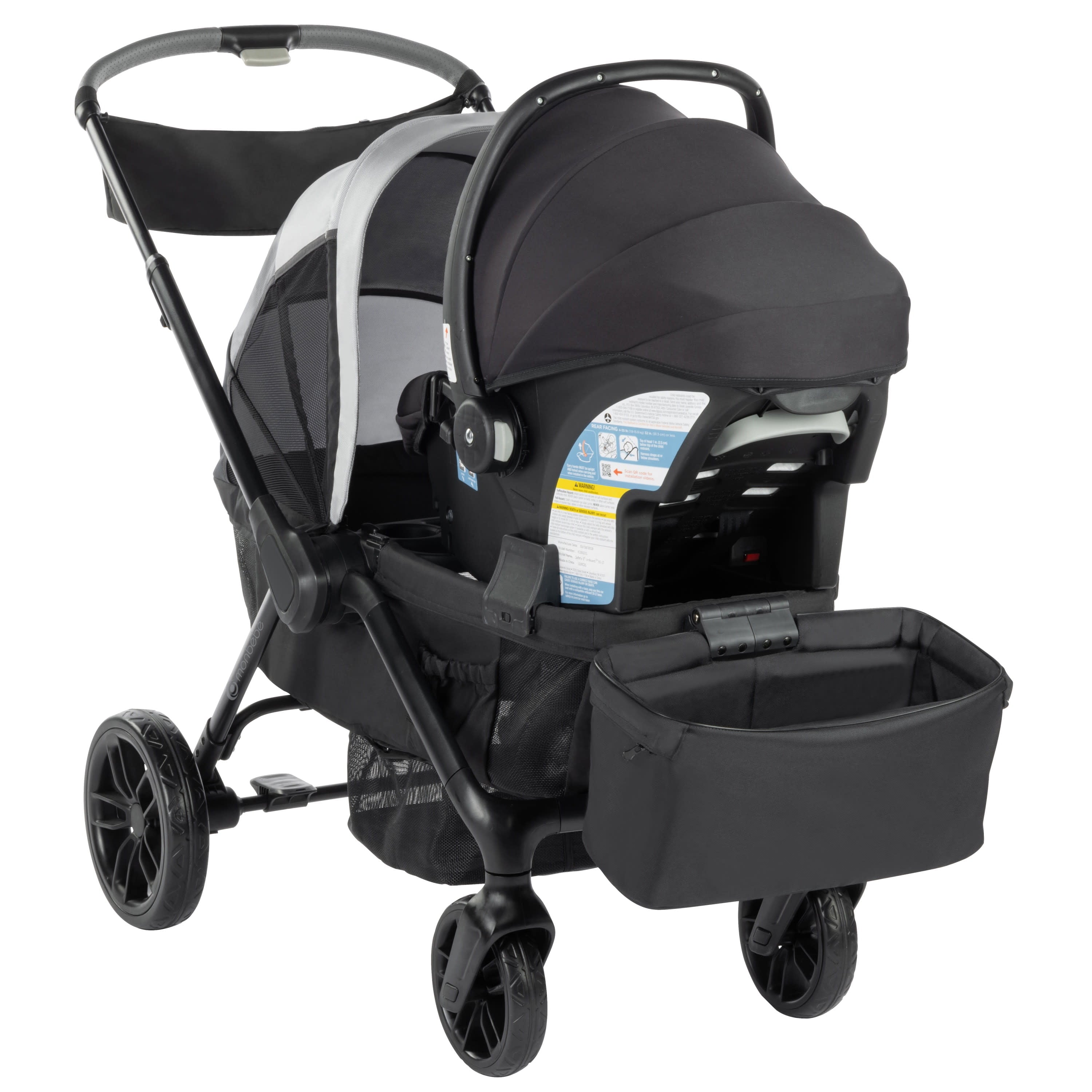Monbb CV444FBX Everyday Outings Wagon Stroller Cobblestone Grey with M ...