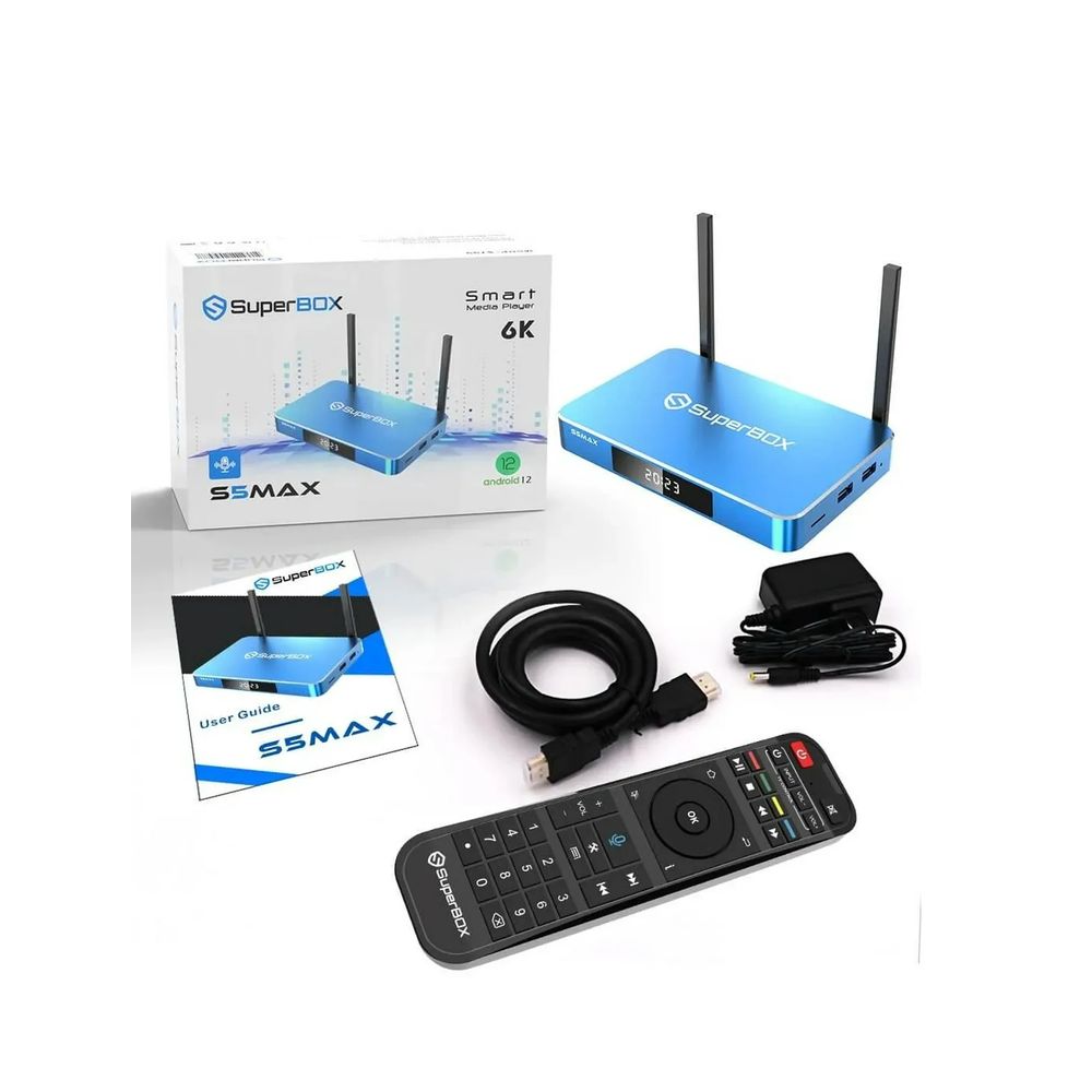 NST S5 MAX Superbox S5 Max 6k Ultra HD with Voice Control – VIPOutlet