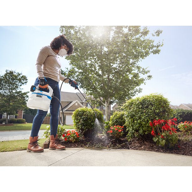 HART HGSP021 20-Volt 1 Gallon Chemical Sprayer (1)2.0Ah Lithium-Ion Ba ...